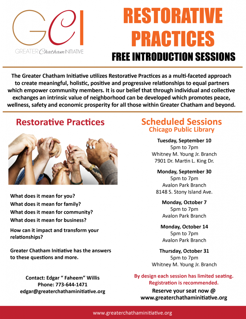Restorative Practices - The Greater Chatham Initiative