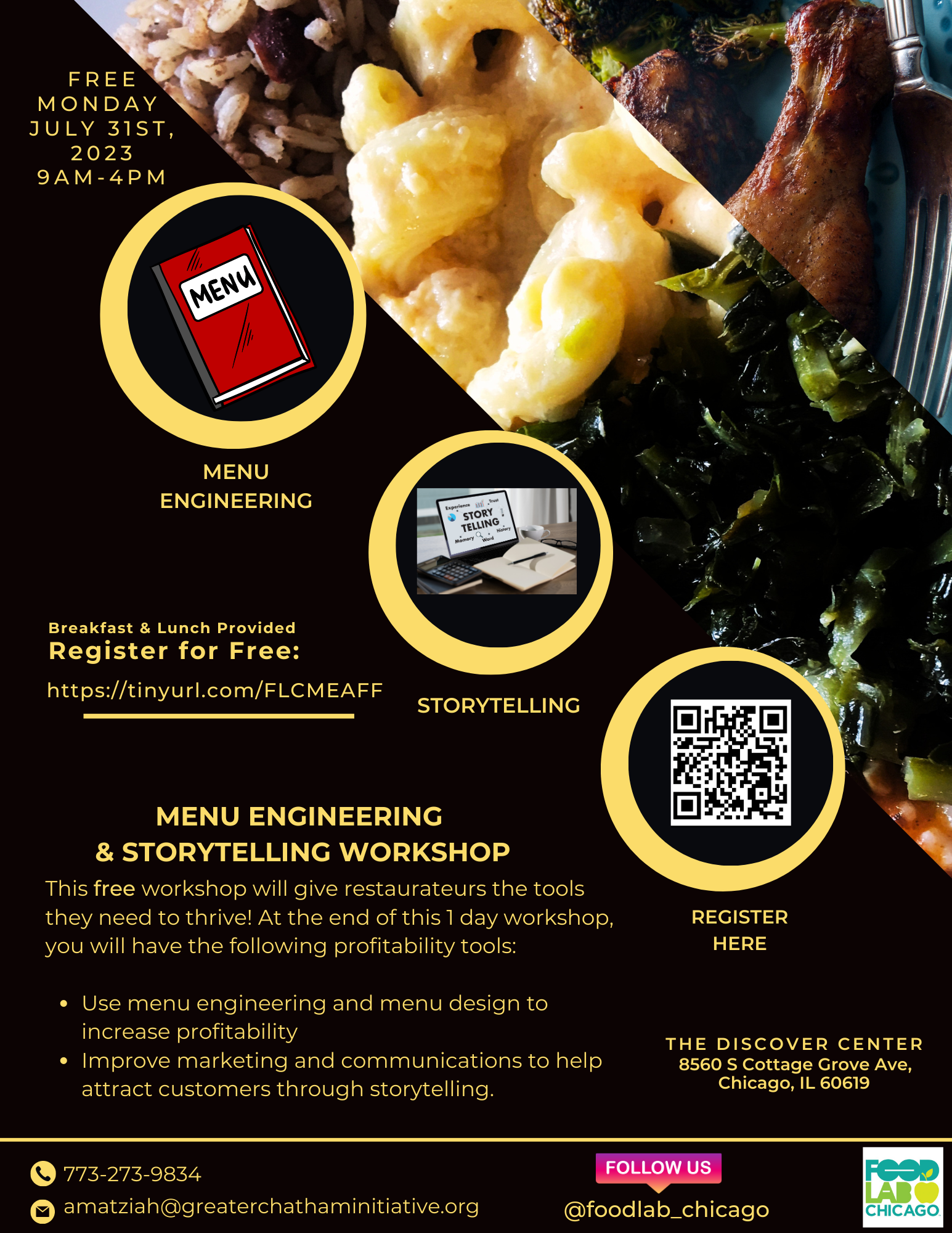 Menu Engr Storytelling Flyer - The Greater Chatham Initiative